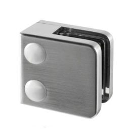 Glasklem vierkant vlak RVS bestellen? | Metaalwinkel | Direct uit voorraad leverbaar